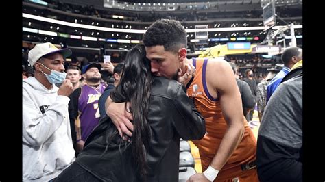Devin Booker Kisses Kendall Jenner Courtside In Rare Pda Moment