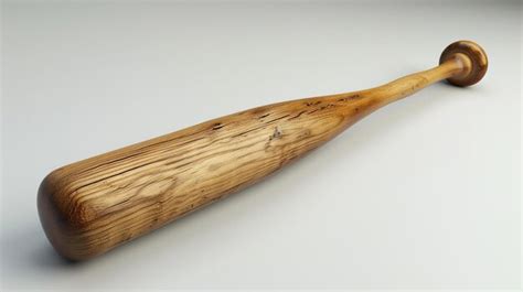 Premium Photo This Is A 3d Rendering Of A Wooden Baseball Bat The Bat