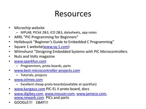Ppt Getting Started With Pic Microcontrollers Powerpoint Presentation