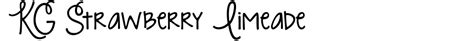 Kg Strawberry Limeade Font Download