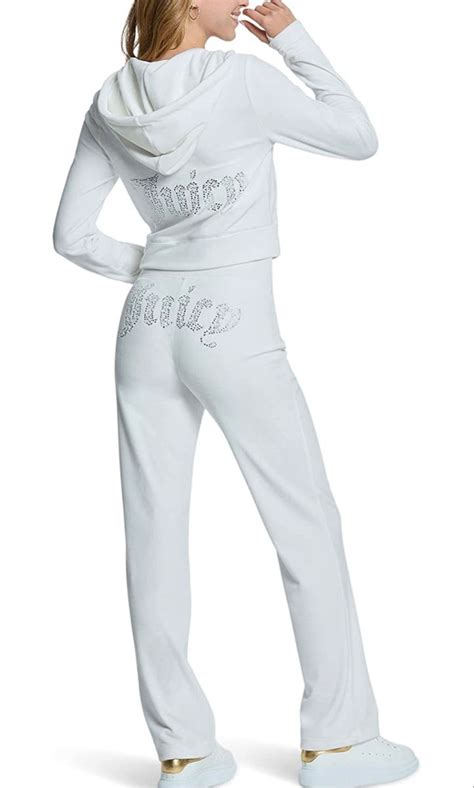 White Juicy Couture Tracksuit Cheap Sale