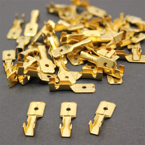 x Flachstecker Steckzunge Stecker mm mm² blank unisoliert messing eBay