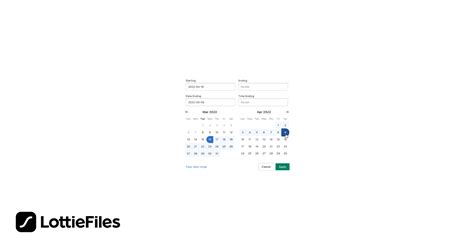 Nguyễn Jason의 무료 Date Range 애니메이션 로티파일