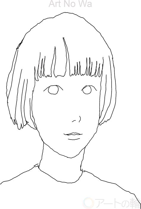 少女 アートの輪