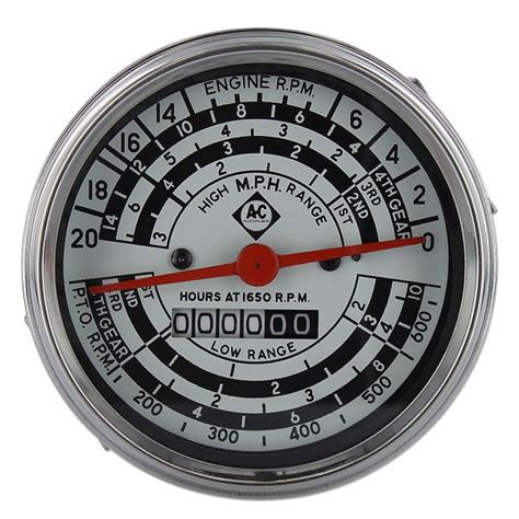 70229755 Tachometer Operation Meter Allis Chalmers Allis Chalmers D