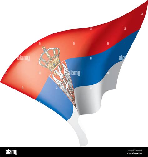 Serbia Flag Vector Illustration Stock Vector Image And Art Alamy