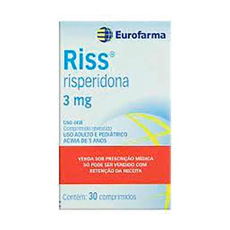 Riss 3mg 30 Comp Rev Mercadao Dos Medicamentos
