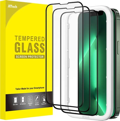 JETech Lot de 3 films de protection d écran pour iPhone 15 6 1 en