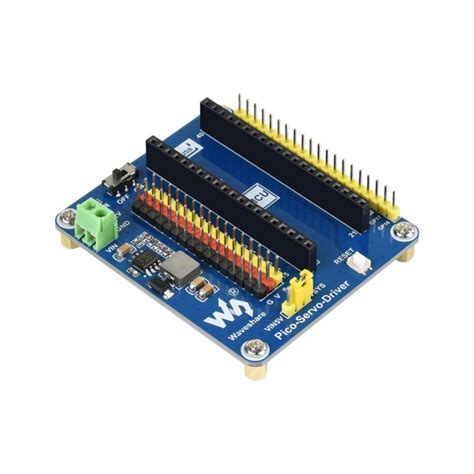 Waveshare Servo Driver Module For Rpi Pico 16ch 16 Bit Resolution