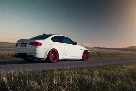 Candy Apple Red Wheels On A Bmw E92 M3 Bmwsg Bmw Singapore Owners