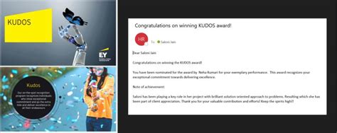 Saloni Jain On Linkedin Ey Kudos Awardsforexcellence Eyappreciate