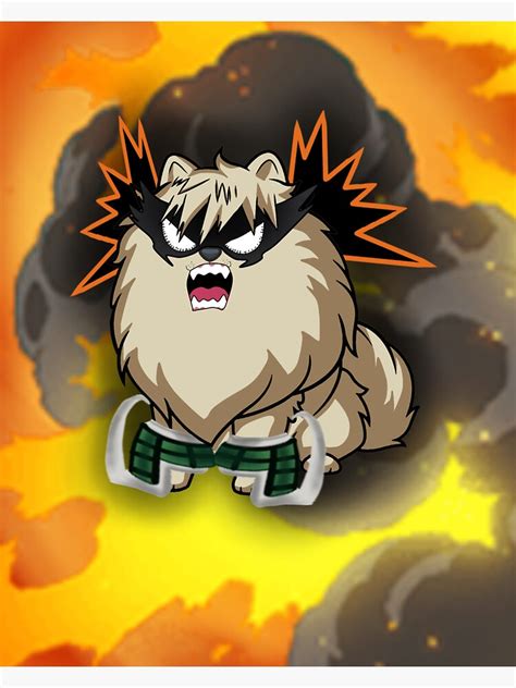 Bakugo The Angry Pomeranian Sticker By Stereotypegabs Redbubble