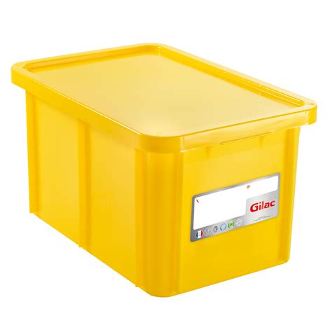 Rectangular Container With Lid Color Yellow Capacity 55l Mabrook