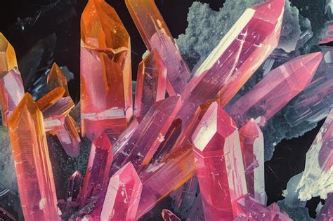 Premium Photo Quartz Crystals Colored Scanning Electron Micrograph Sem