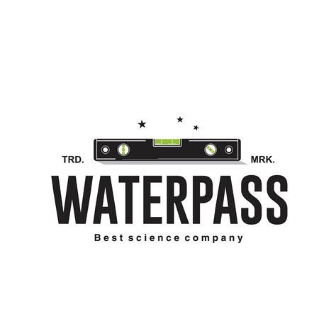 Vector Illustration Of Water Level Logo Icon For Building And Carpentry