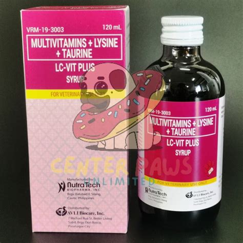 LC Vit PLUS Syrup Ml FOR CATS LC Vit Plus Multivitamins Lysine Taurine Lazada PH