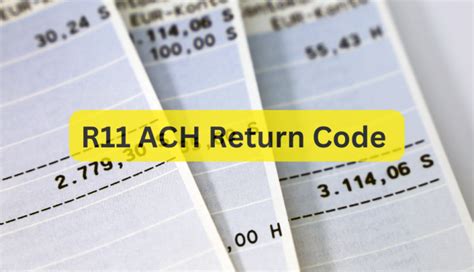 R11 Ach Return Code Check Truncation Entry Return