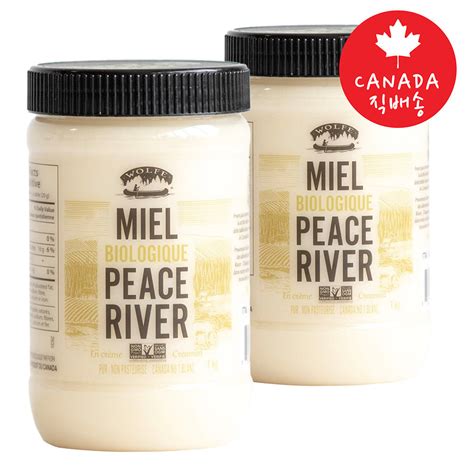 피스리버허니 캐나다 유기농 생꿀 Peace River Creamed Raw Nic Honey 1kg 2병 에누리 가격비교