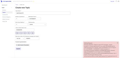 Keep The Limitation Error Messages The Same For All Numerical Fields In