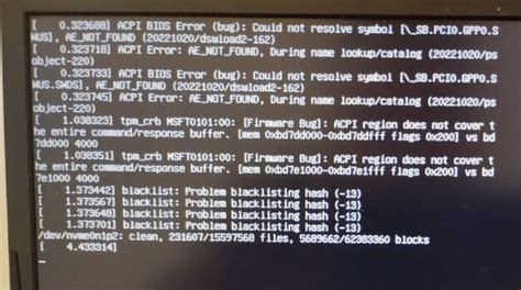Acpi Bios Error Dans Ubuntu