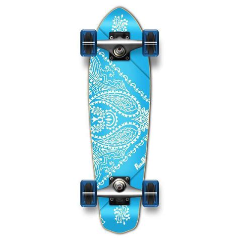 Punked Skyblue Bandana 25 Micro Cruiser Complete Longboards Usa