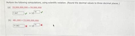 solved perform the following computations using scientific