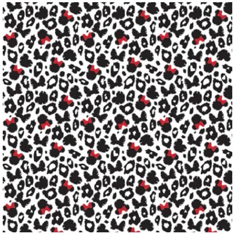 Minnie Mouse Cheetah Print Fabric Dreaming In Dots Camelot Etsy