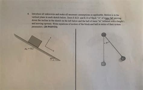 Solved 4 Introduce All Unknowns And Make All Necessary