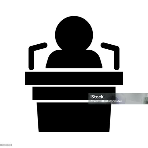 캠페인 연설과 정치에 대한 인터뷰 아이콘 벡터 Political Party에 대한 스톡 벡터 아트 및 기타 이미지