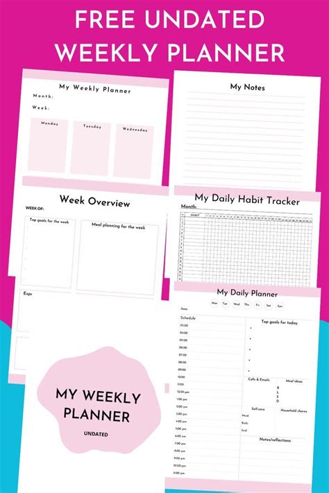 Stay Organized With Our Weekly Planner