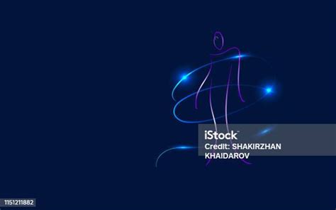 네온 리본은 나이트 클럽 벡터에 대 한 좋은 배경을 가진 결합에 밤 배경에 네온 남자 공 스포츠 장비에 대한 스톡 벡터 아트 및 기타 이미지 공 스포츠 장비 공연