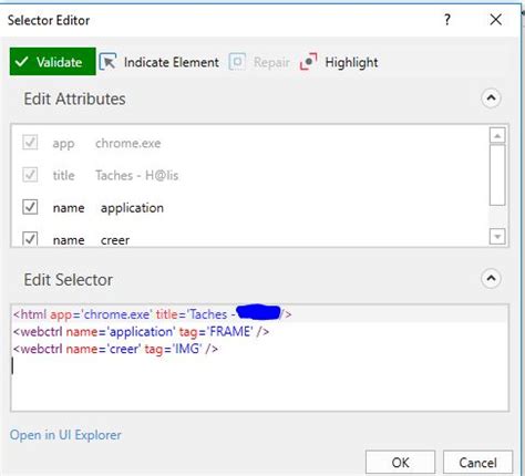 My Selector Is Not Working Any The Buttons I Click Works Help Uipath Community Forum