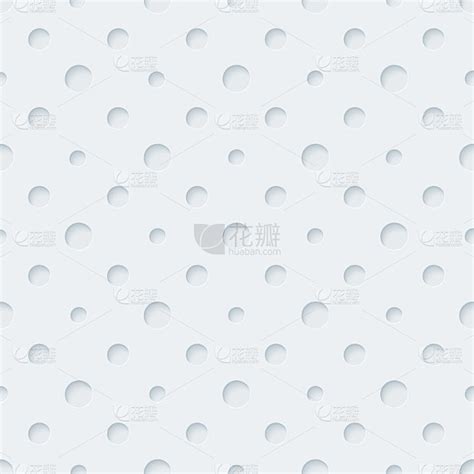 浅灰色圆点穿孔无缝图案