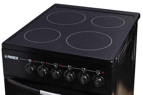Стеклокерамическая плита REEX CSE- 54 Bk(черный) Электрические плиты со ...
