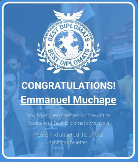 Emmanuel Muchape On Linkedin Bestdiplomats Unitednations Un