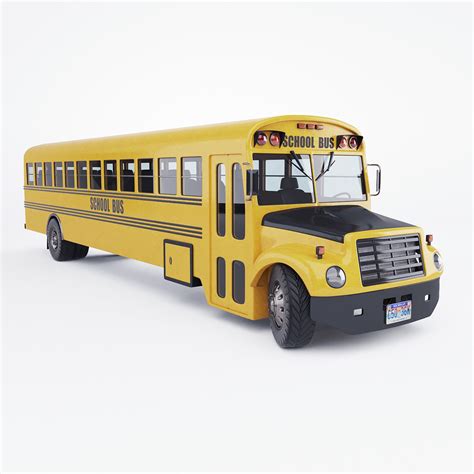 Yellow School Bus Free 3d Model Open3dmodel Atelier Yuwaciaojp