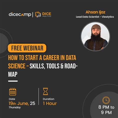 Start A Data Science Career Free Webinar Dice Analytics Posted On The Topic Linkedin