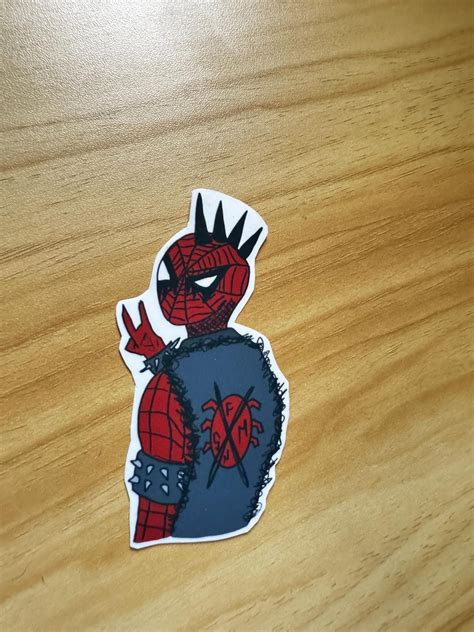Spider Punk Sticker Etsy