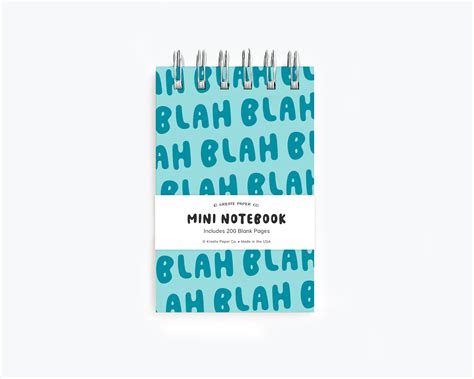 Xo Mini Notebook Typography Spiral Pocket Notebook