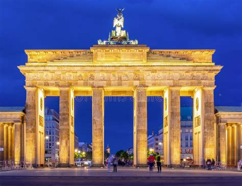 Brandenburg Gate Brandenburger Tor At Night In Berlin Germany