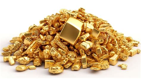 Gold Bullion Prices Of India Background 3d Rendering Heap Of Gold