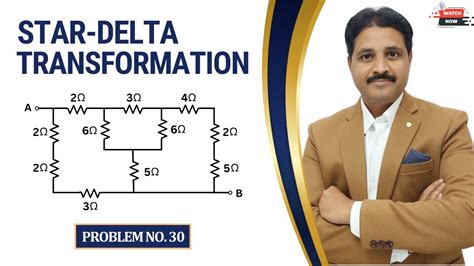 Star Delta Transformation Solved Problem 30 In Electrical Engineering Tiklesacademy Youtube