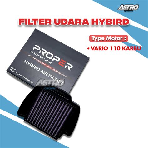 Jual Filter Udara Proper Racing Line Vario Vario PCX CBU Beat Fi Scoopy Fi Aerox