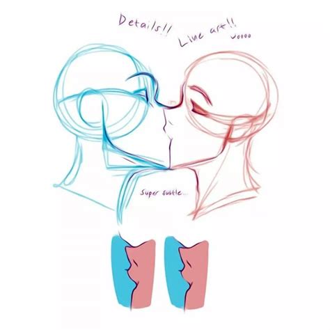 Tutorials Drawing Kiss How To Draw Kissing Tutorials Drawing Kissing