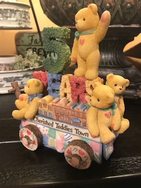 Vintage Cherished Teddies 1999 Members Only Figurine Teddies Etsy