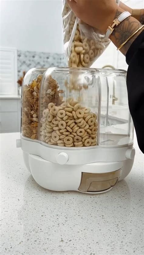 Piojnyen Grain Storage Container Dispenser 22lbs Rice Dispenser