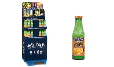 Hitchcock Reicht Shots Display Magazin