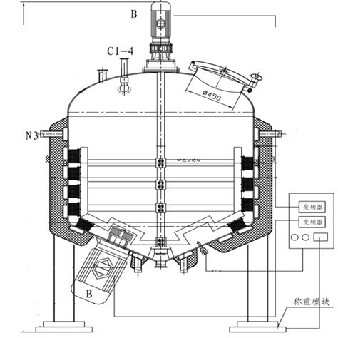 Stainless Steel Mixing Tank With Agitator Emulsifying Mixing Blending