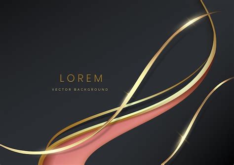 Premium Vector Abstract Black Luxury Background 3d Overlapping With