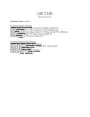 Lab Assignment Relation Schema Pdf Lab Lab Relation Schema